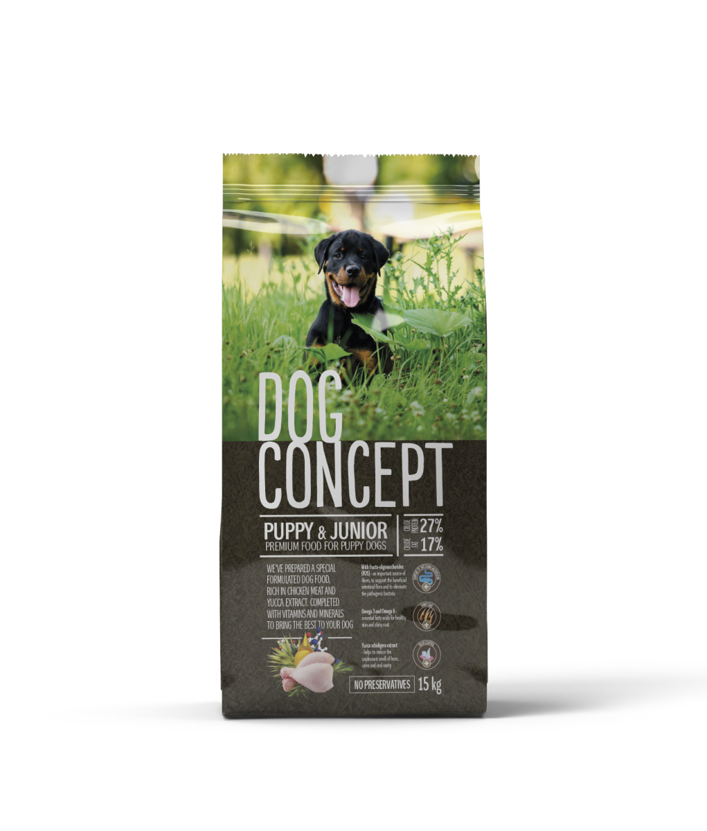 Dog Concept Puppy & Junior 15 kg K - Petshop Online Zoomania